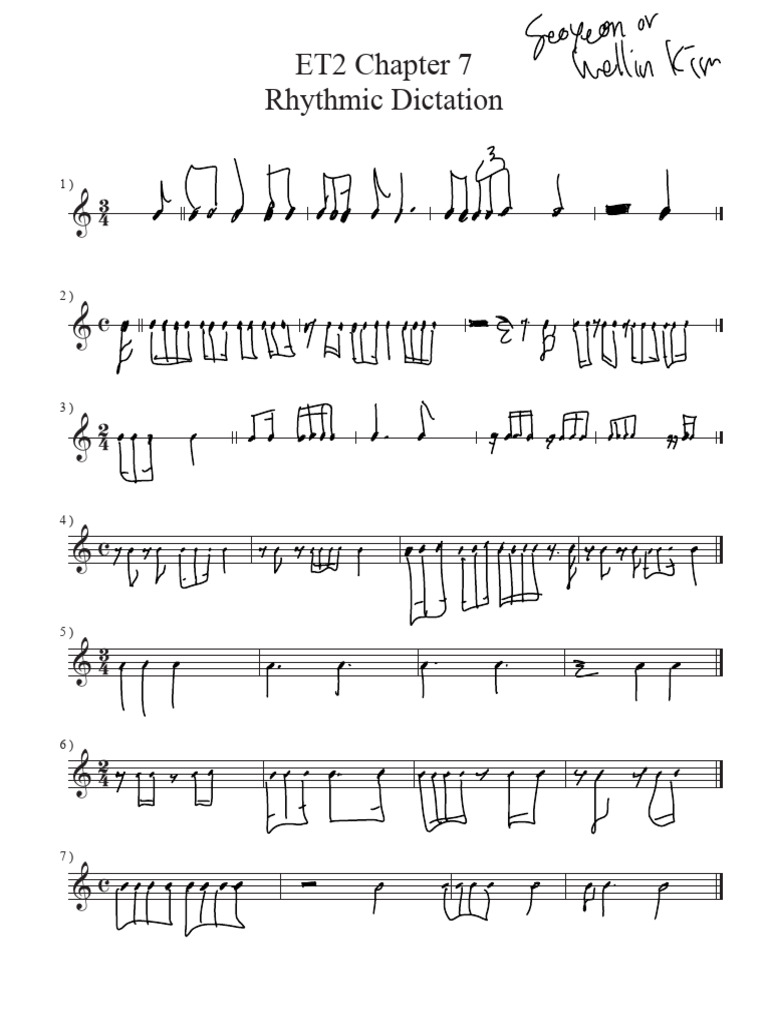 ET2 CH7 Rhythmic Blank 2018 | PDF