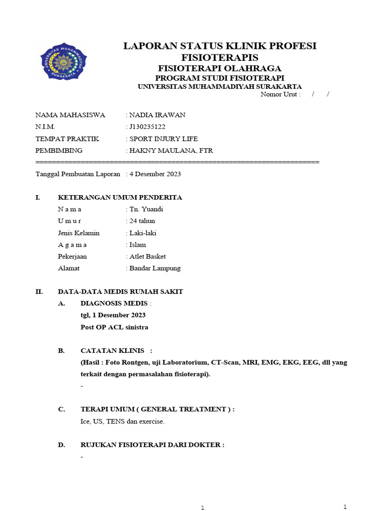 SK ACL Sport Nadia Revisi | PDF | Sains & Matematika