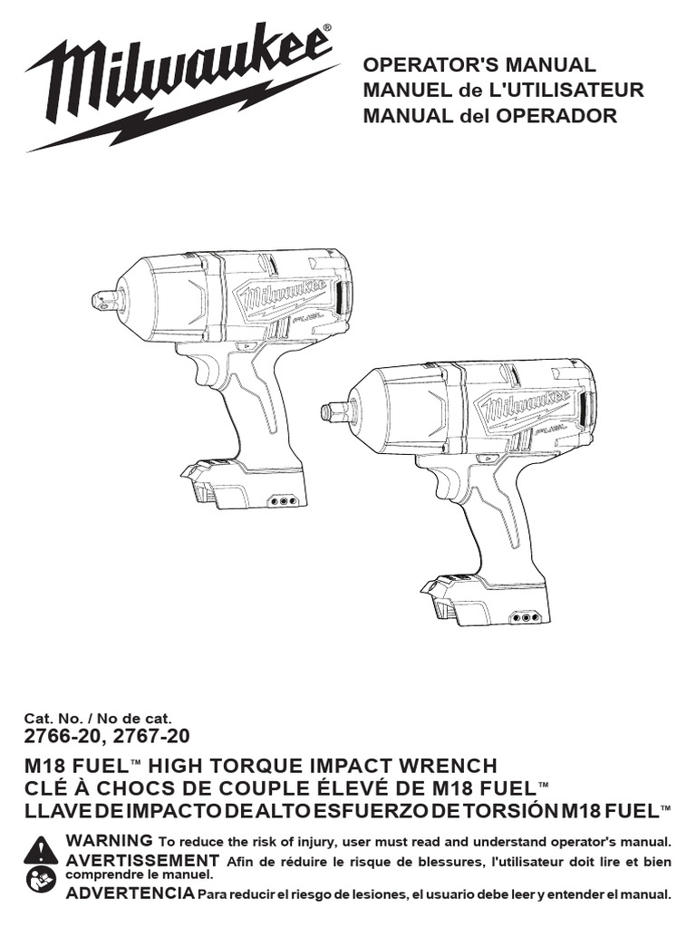 Manual Pistola Milwaukee | PDF
