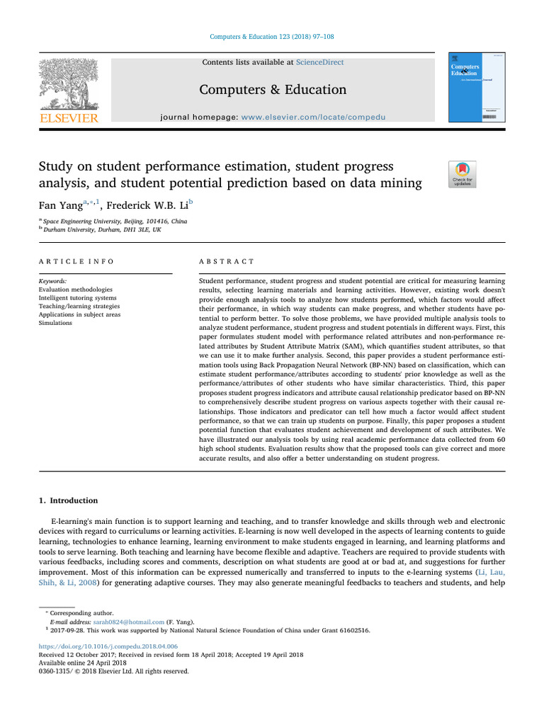 Data-Driven Student Performance Analysis | PDF | Educational Technology ...