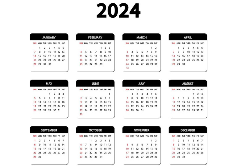 Calendário 2024 | PDF