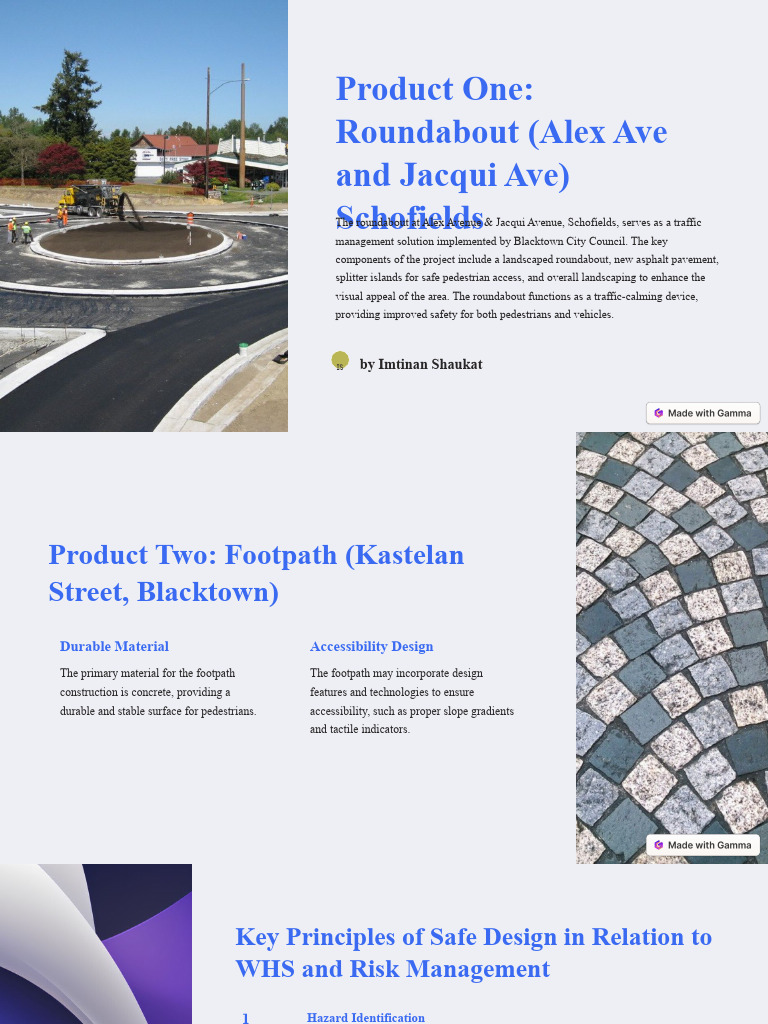 Roundabout Features at Alex & Jacqui Ave | PDF | Art | Technology ...