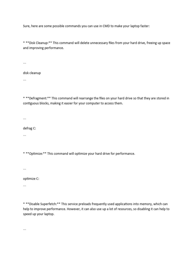 Laptop Speed Up | PDF | Windows Registry | Computer Engineering