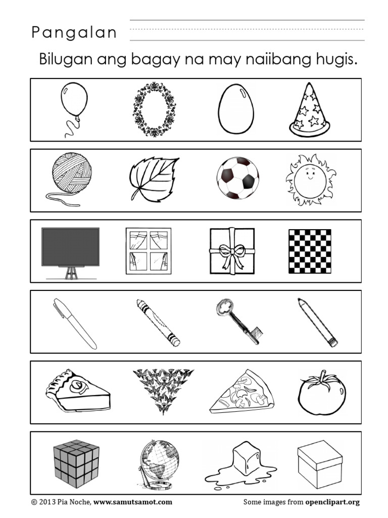 Piliin Ang May Naiibang Hugis - 1 1 | PDF