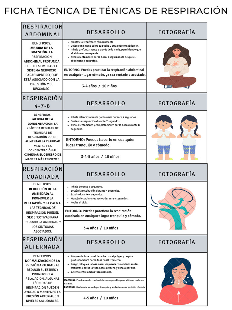Documento A4 Ficha Técnica Productos Sencilla Gris | PDF | Respiración | Sistema circulatorio