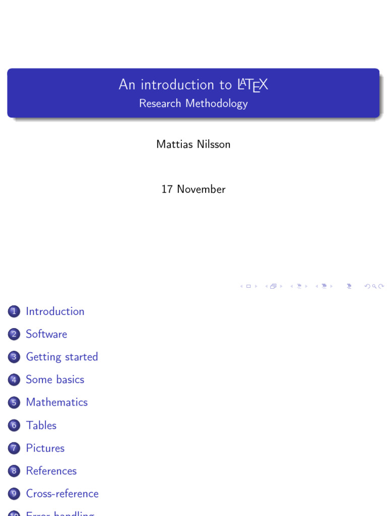 LaTeX Lecture | PDF | Te X | Software