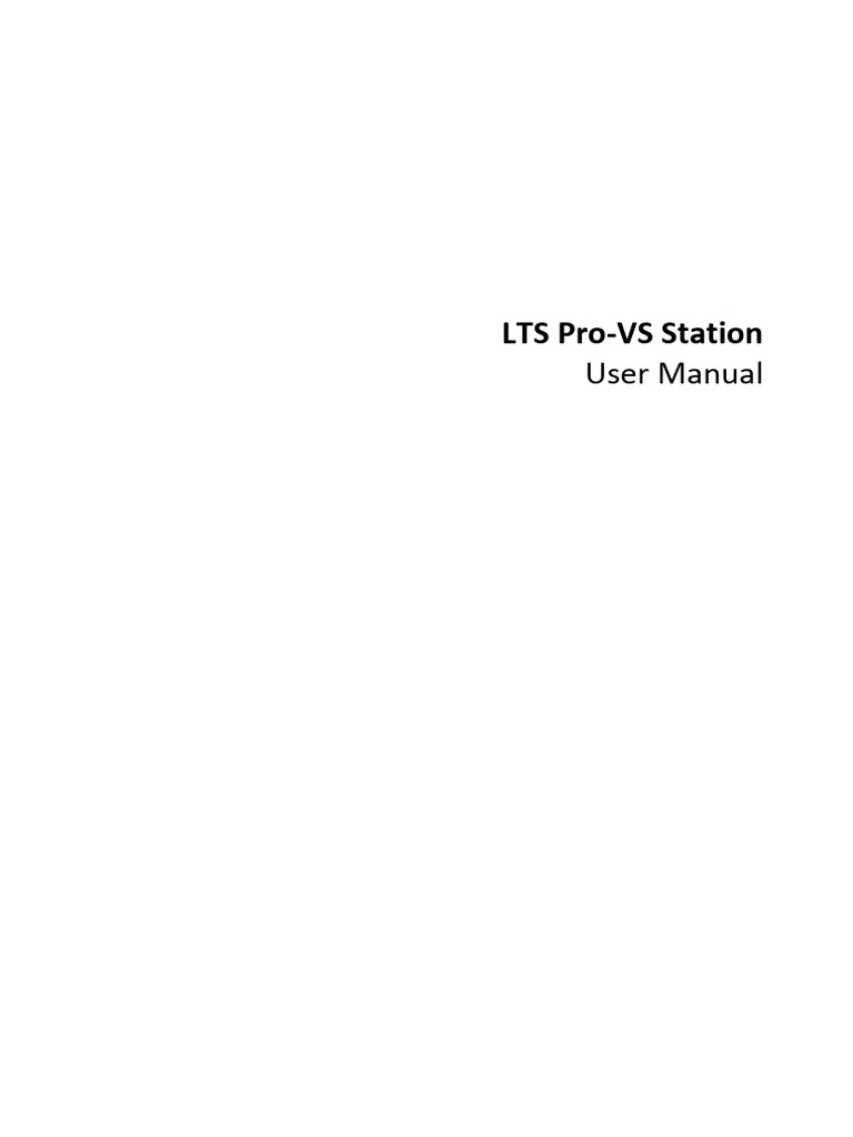 LTS Pro-VS Station User Manual-20201218 | PDF | 64 Bit Computing | Icon ...