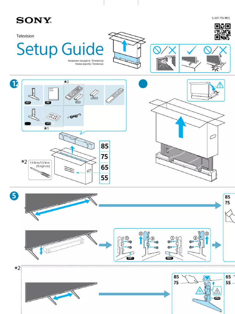 Manual de Usuario Sony XR-65X93K (Español - 2 Páginas) 3 | PDF