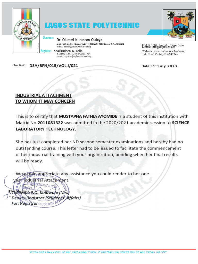 Fathia It Letter | PDF