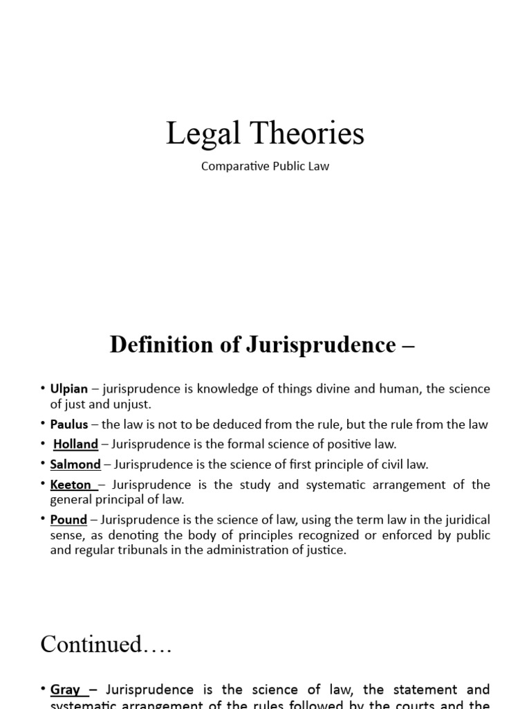 Legal Theories | PDF | Jurisprudence | Natural Law Legal Theories | PDF | Jurisprudence | Natural Law