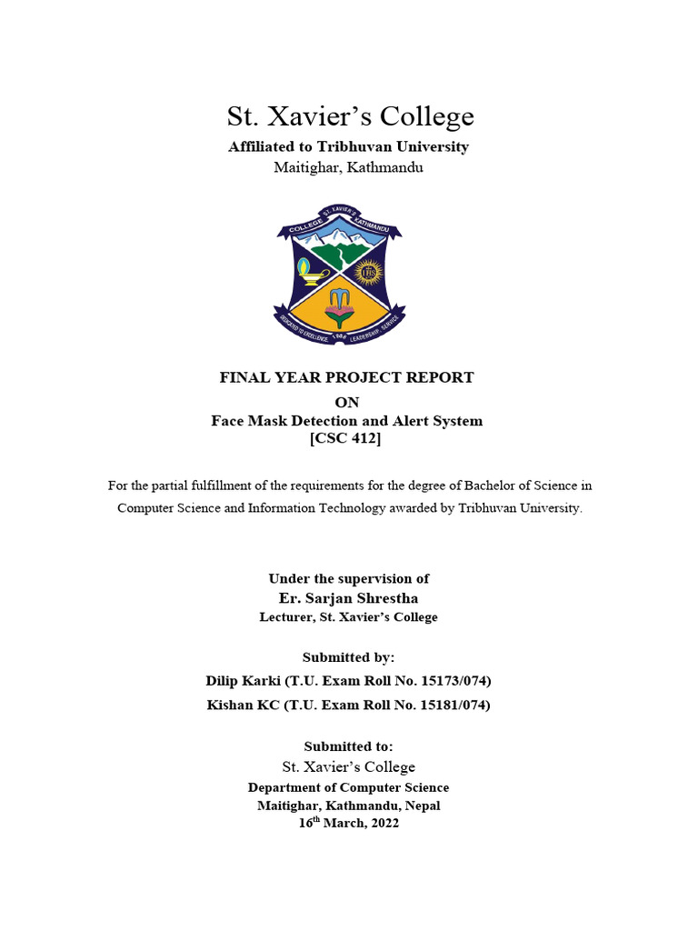Final Year Project Report Print-Kishan Dilip | Download Free PDF ...
