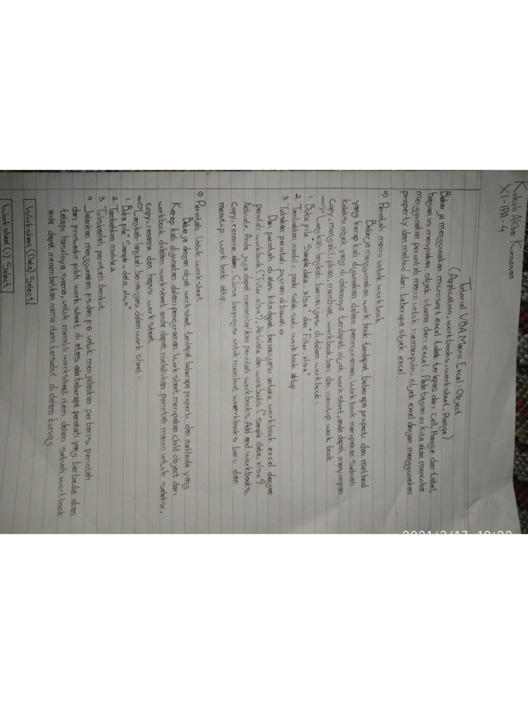 INFORMATIKA TUGAS 6-Excel VBA 2 | PDF