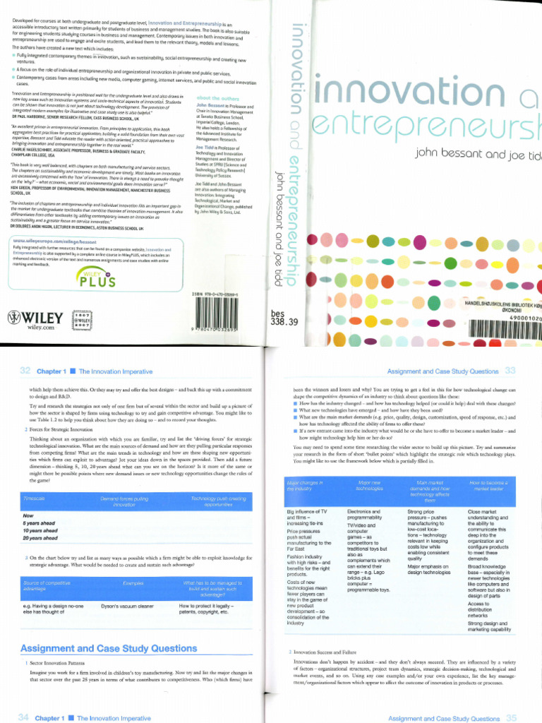 Bessant 2007 Innovation-Entrepreneurship | Download Free PDF | Entrepreneurship | Innovation