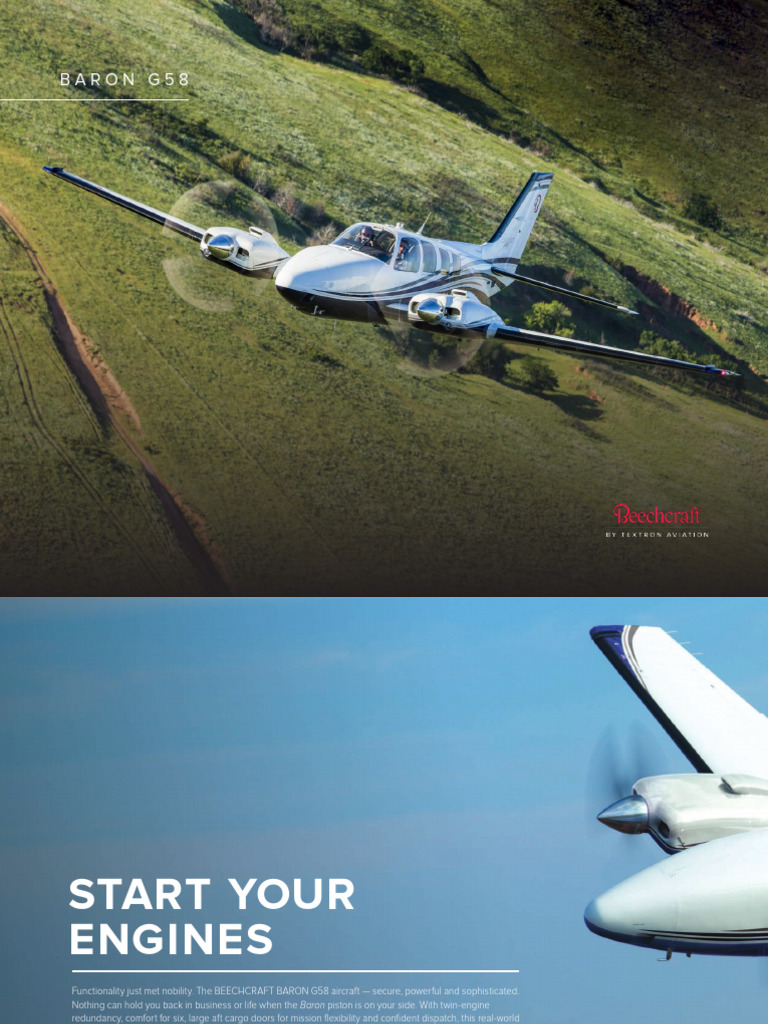 Baron G58 Brochure | PDF | Cockpit | Aviation