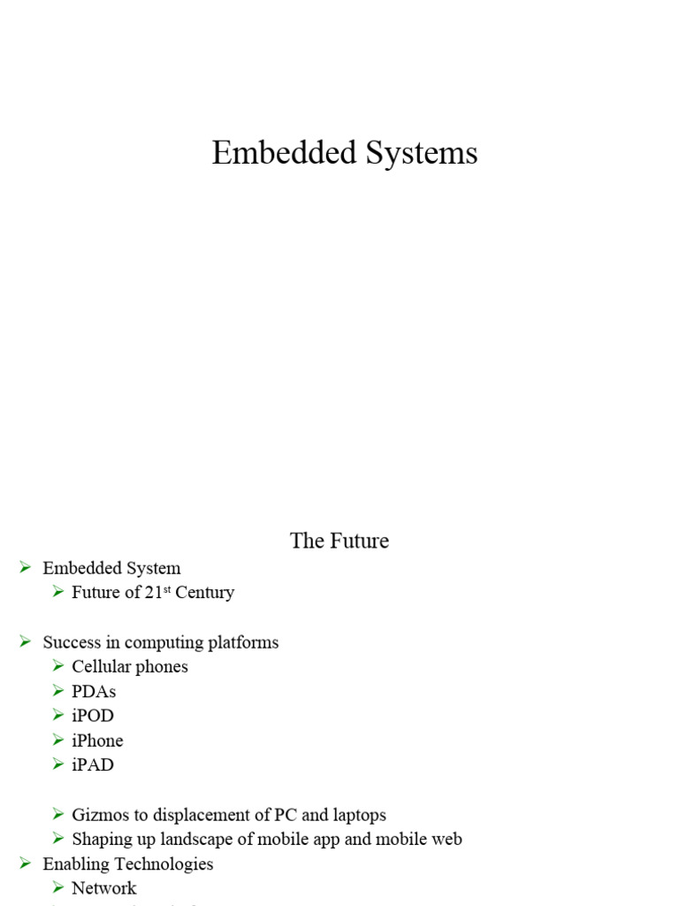 Introduction To Emb System | PDF | Microcontroller | Embedded System