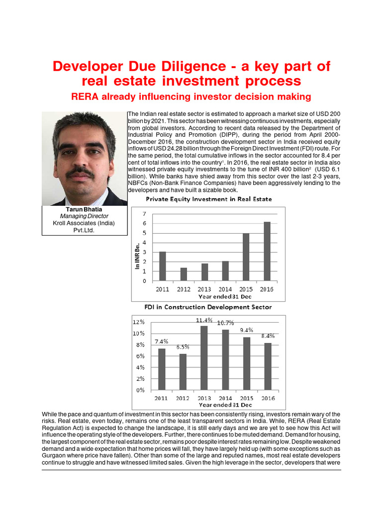 34.Article-Tarun Bhatia | PDF | Due Diligence | Investing 34.Article-Tarun Bhatia | PDF | Due Diligence | Investing