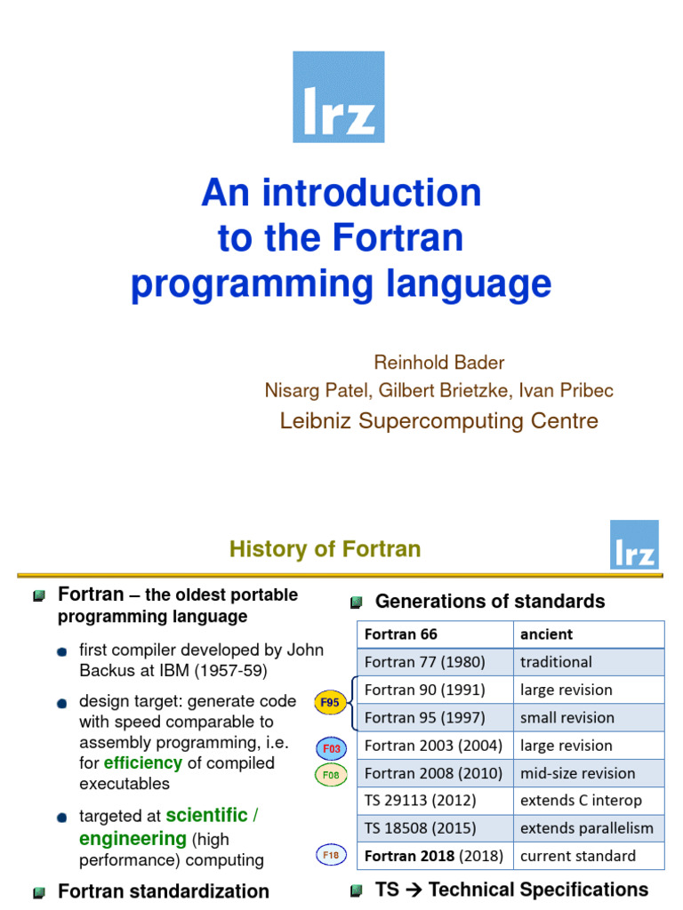 Fortran 3days | PDF | Control Flow | Programming Language Fortran 3days | PDF | Control Flow | Programming Language