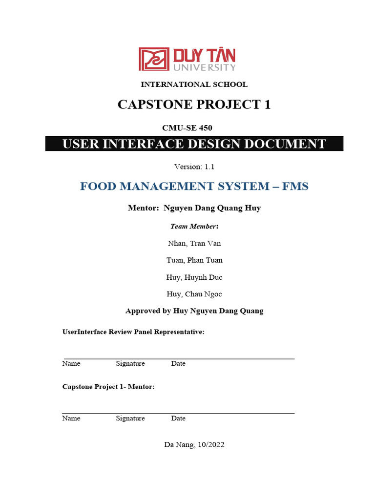 User Interface Design Document | PDF | Scrum (Software Development) | User (Computing)