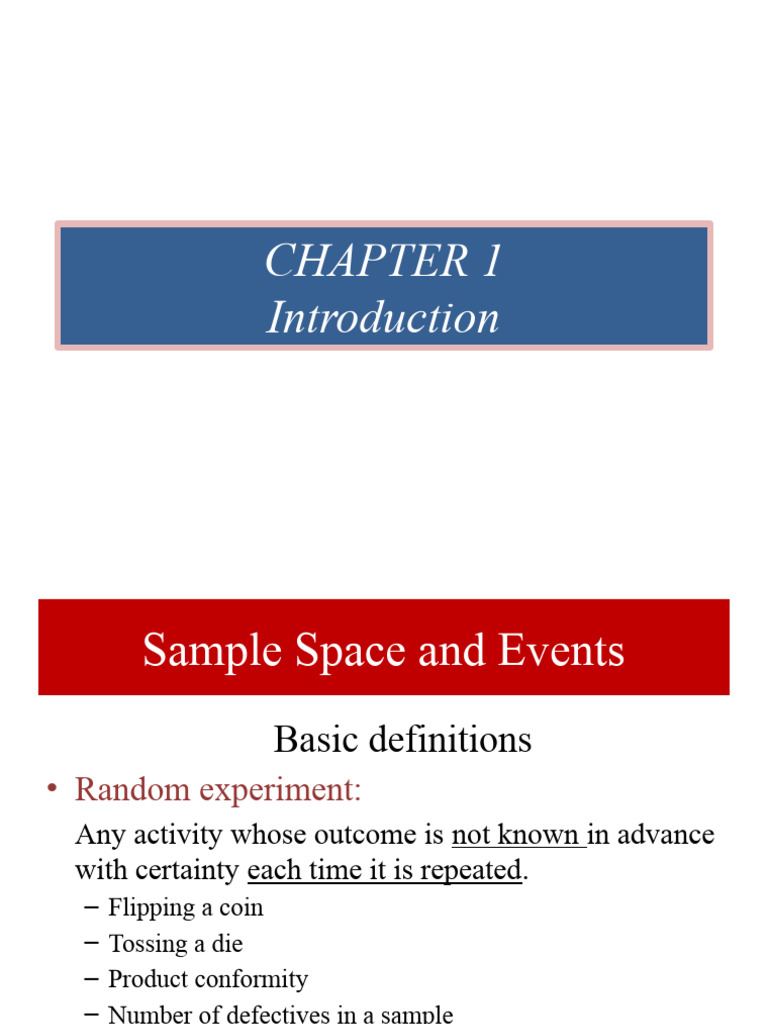 Introduction | PDF | Probability And Statistics | Probability Theory