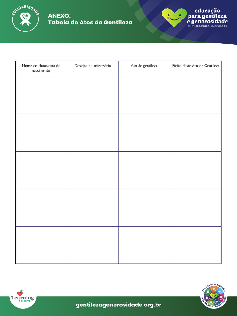 ANEXO DDDK Tabela de Atos de Gentileza | PDF