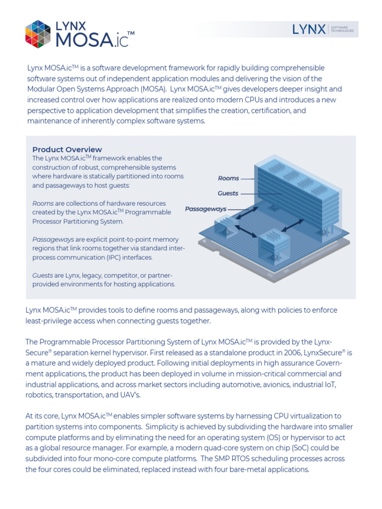 LYNX Delivering MOSA Brochure 2021 | PDF | Operating System | Central ...