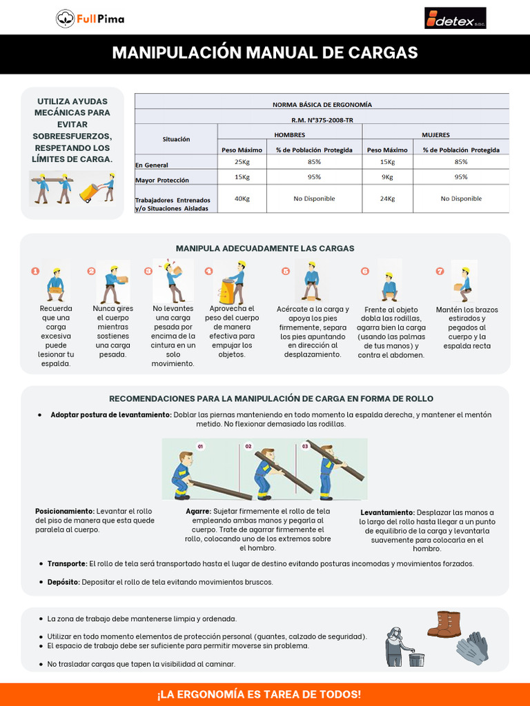 MANIPULACIÓN MANuAL DE CARGAS | PDF