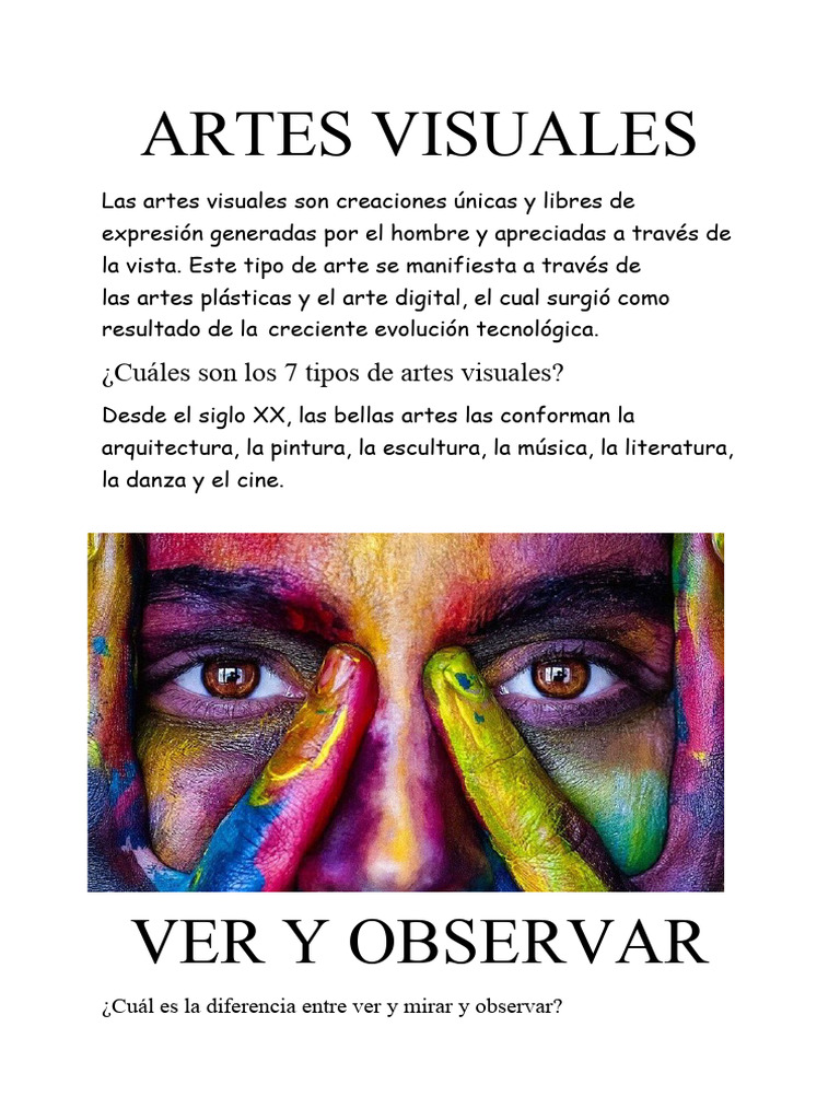 Artes Visuales | PDF | Arte | Poesía