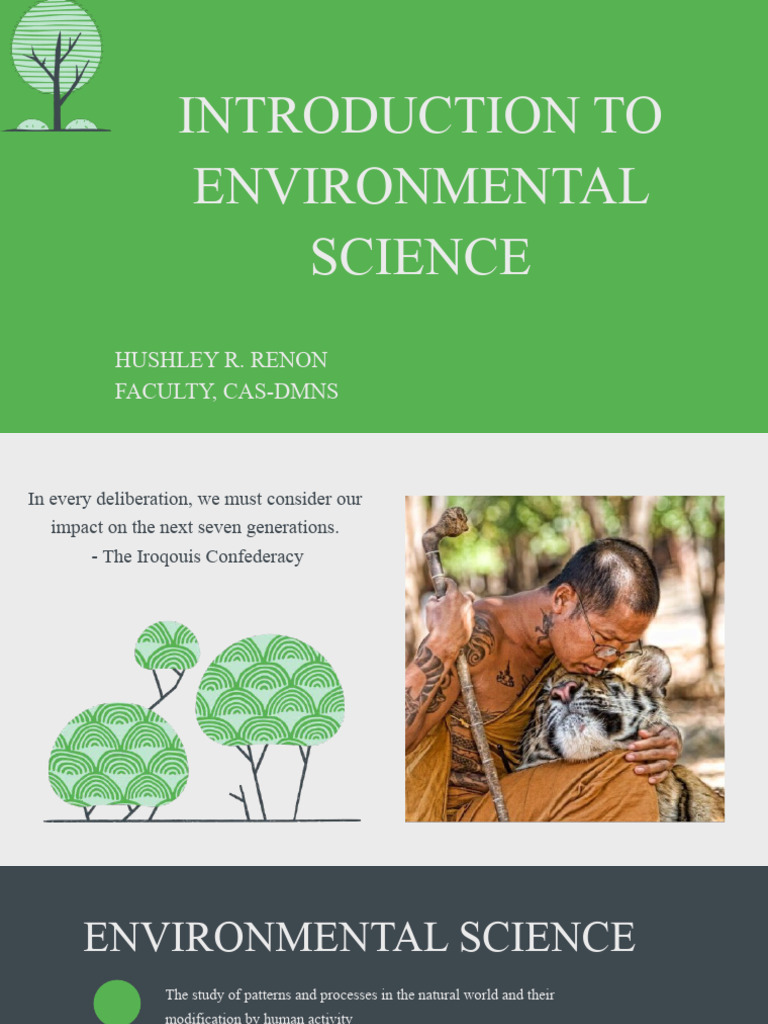 Chapter 1 Introduction To Environmental Science | PDF