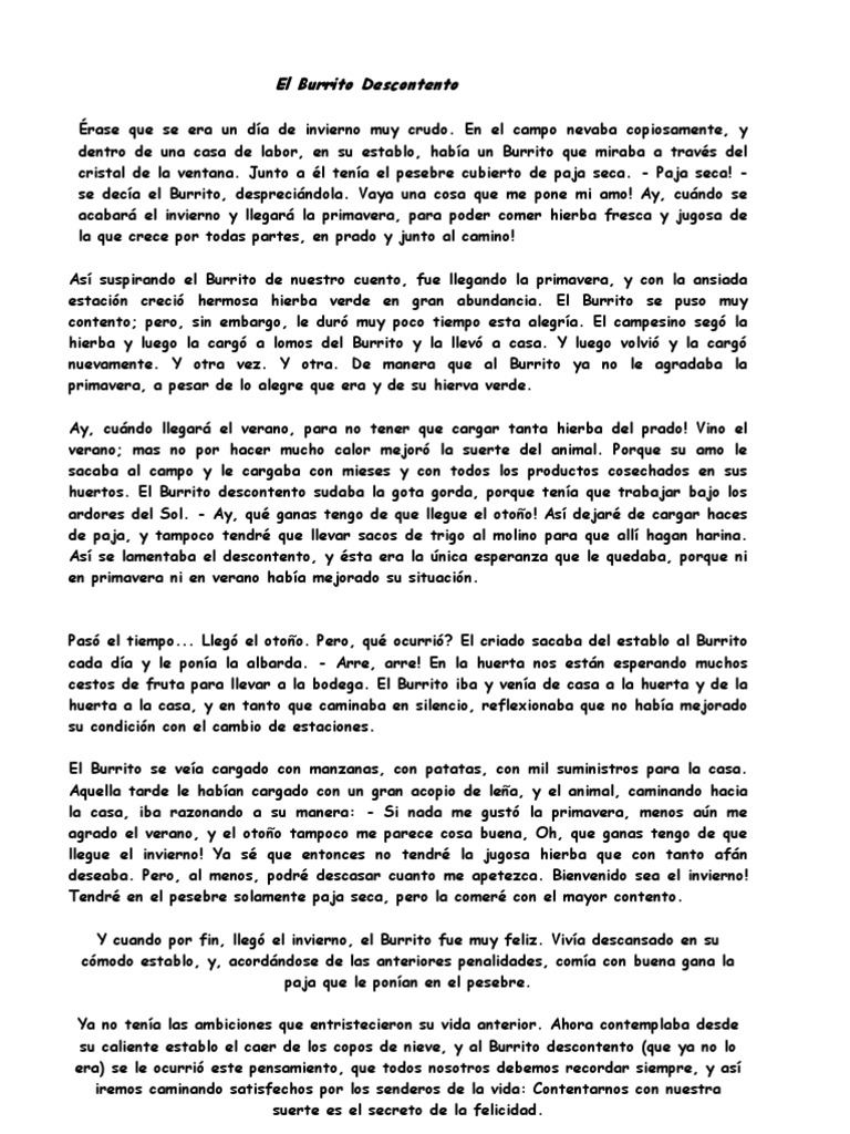 El Burrito Descontento | PDF