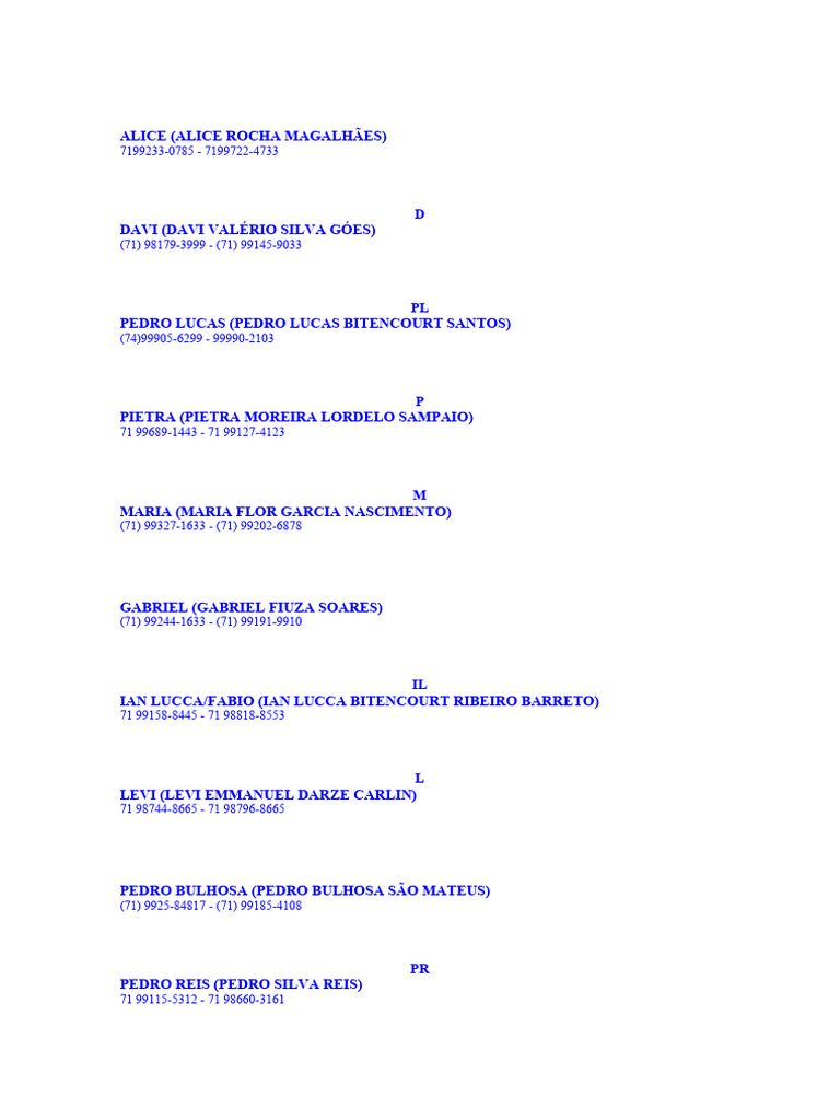 Lista Paciente | PDF