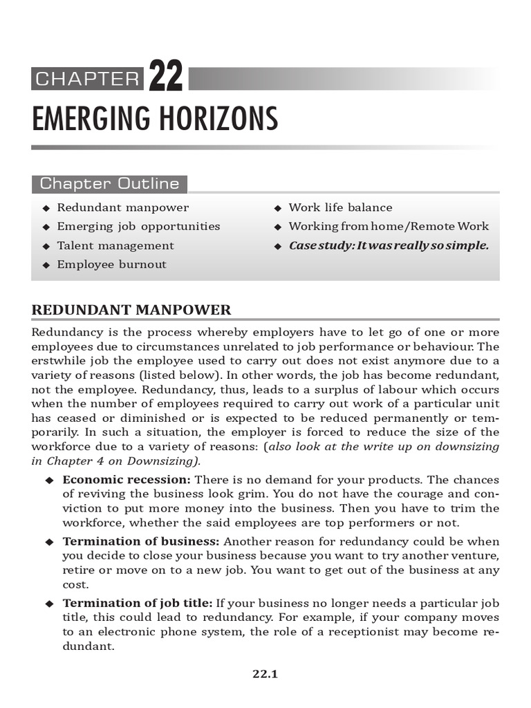 Redundancy and Workforce Management | PDF | Layoff | Automation
