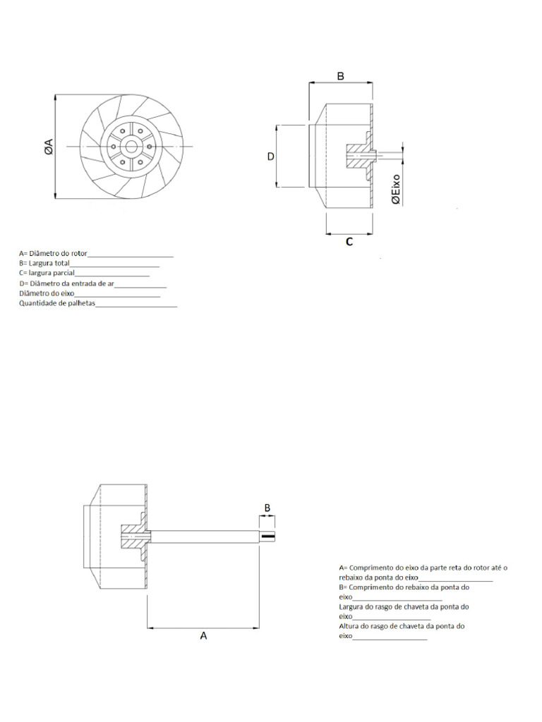 Croqui Do Rotor Do Exaustor | PDF
