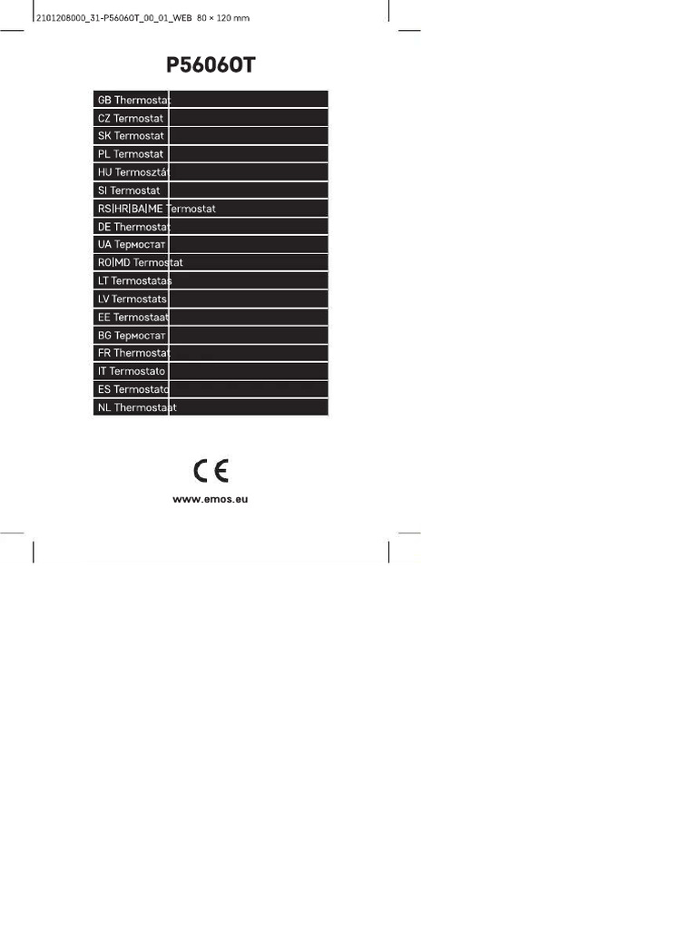 Emos P56060T | PDF