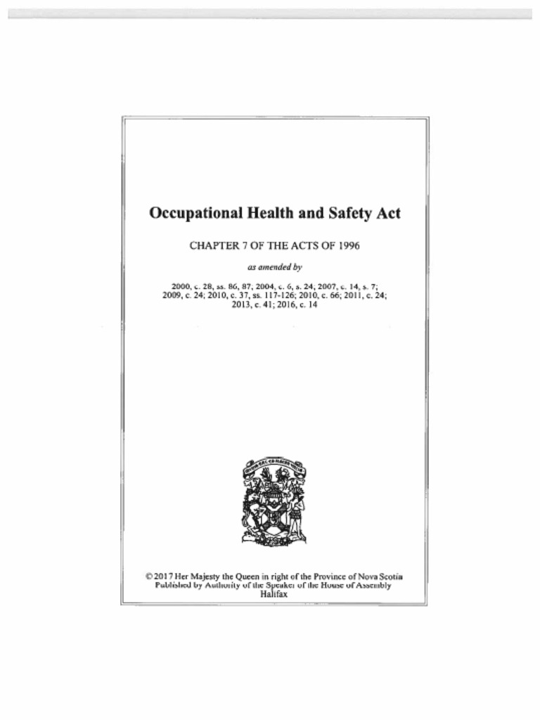 OHS Act | PDF