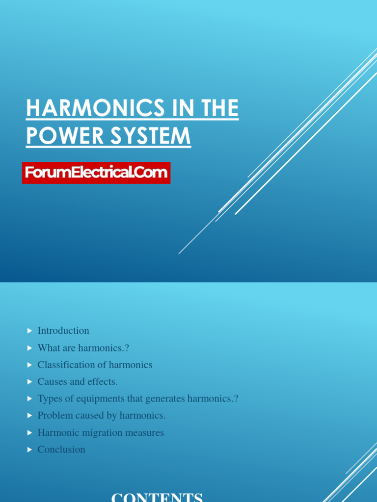 Harmonics in Power System | PDF | Power Supply | Transformer