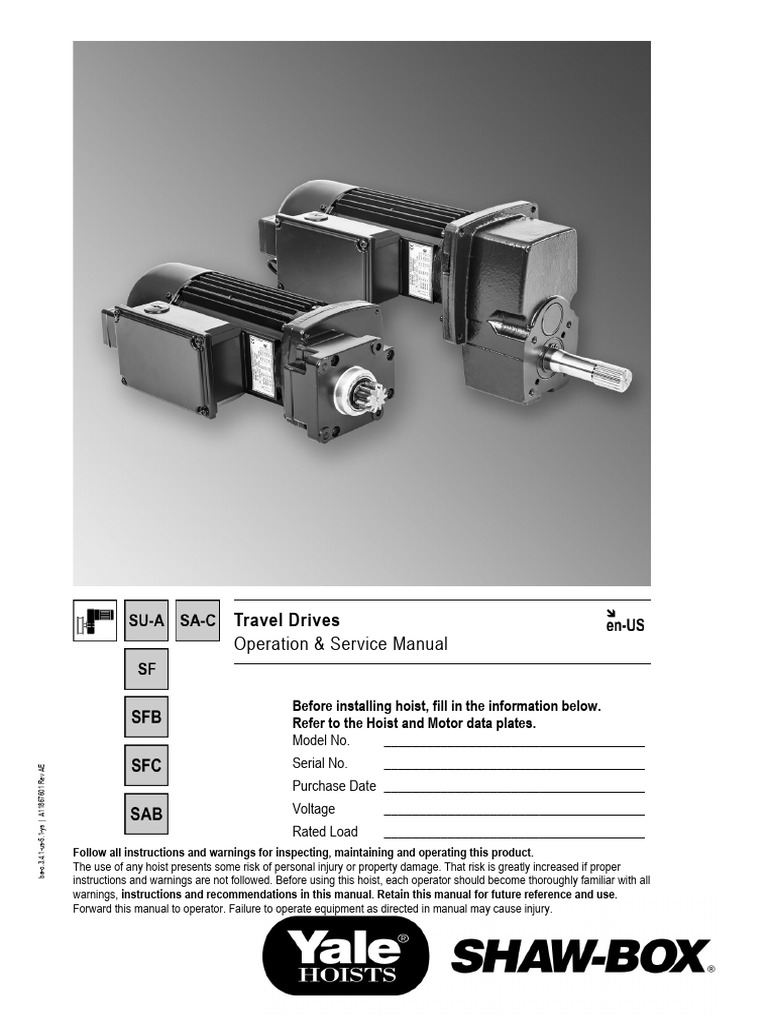 Travel Drive Operation & Mantenimiento | PDF | Informática | Tecnología