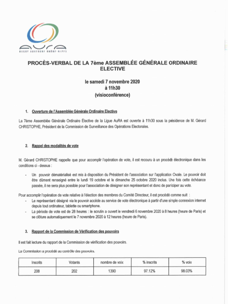 PROCES VERBAL Ag Elective | PDF PROCES VERBAL Ag Elective | PDF