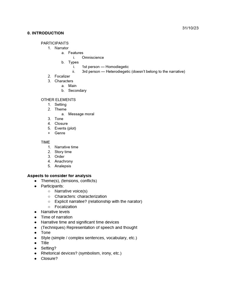 Narrative Discourse And Narrative Text PDF Narrative Narration