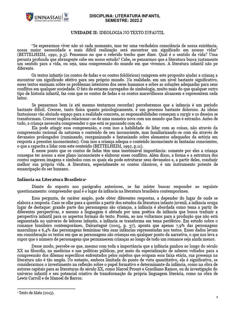 Texto 03 - Ideologia No Texto Infantil | PDF