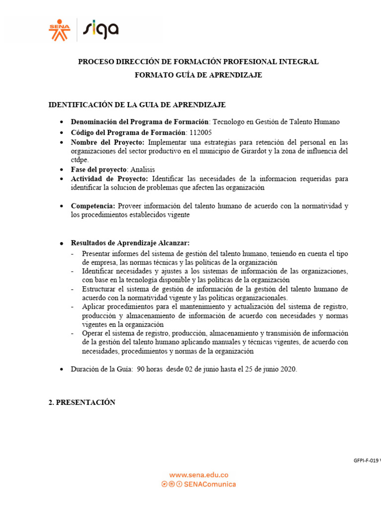 Proveer Información en Gestión Humana | PDF | Gestión del talento ...