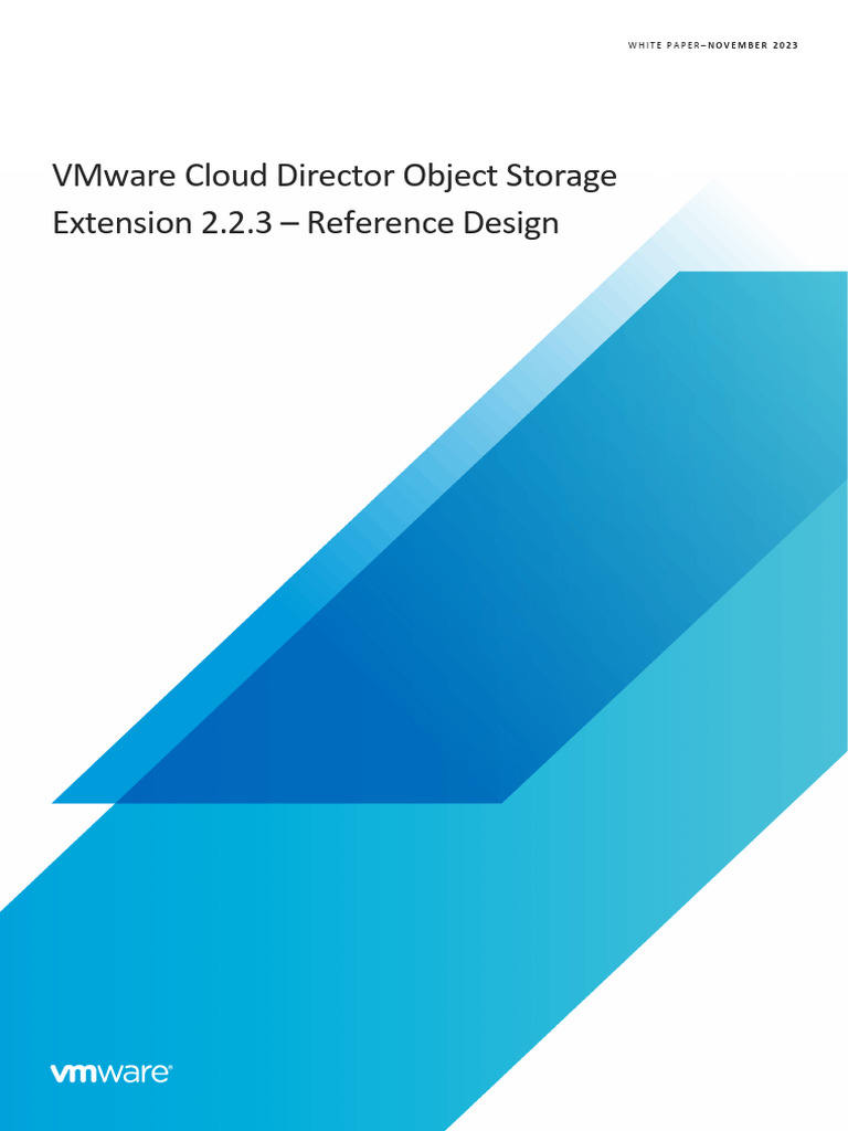 Vmware Cloud Director Object Storage Extension Reference | PDF | Cloud Computing | Databases