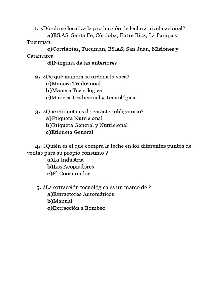 Multiple Choice (Actividad Geografia) | PDF