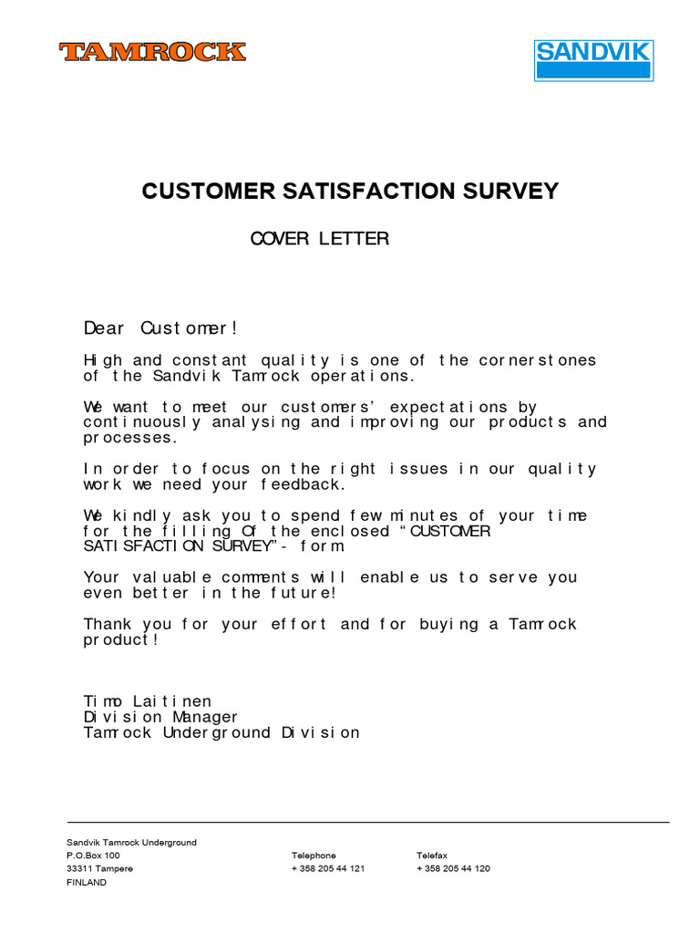 Customer Satisfaction | PDF | Fax | Customer Satisfaction