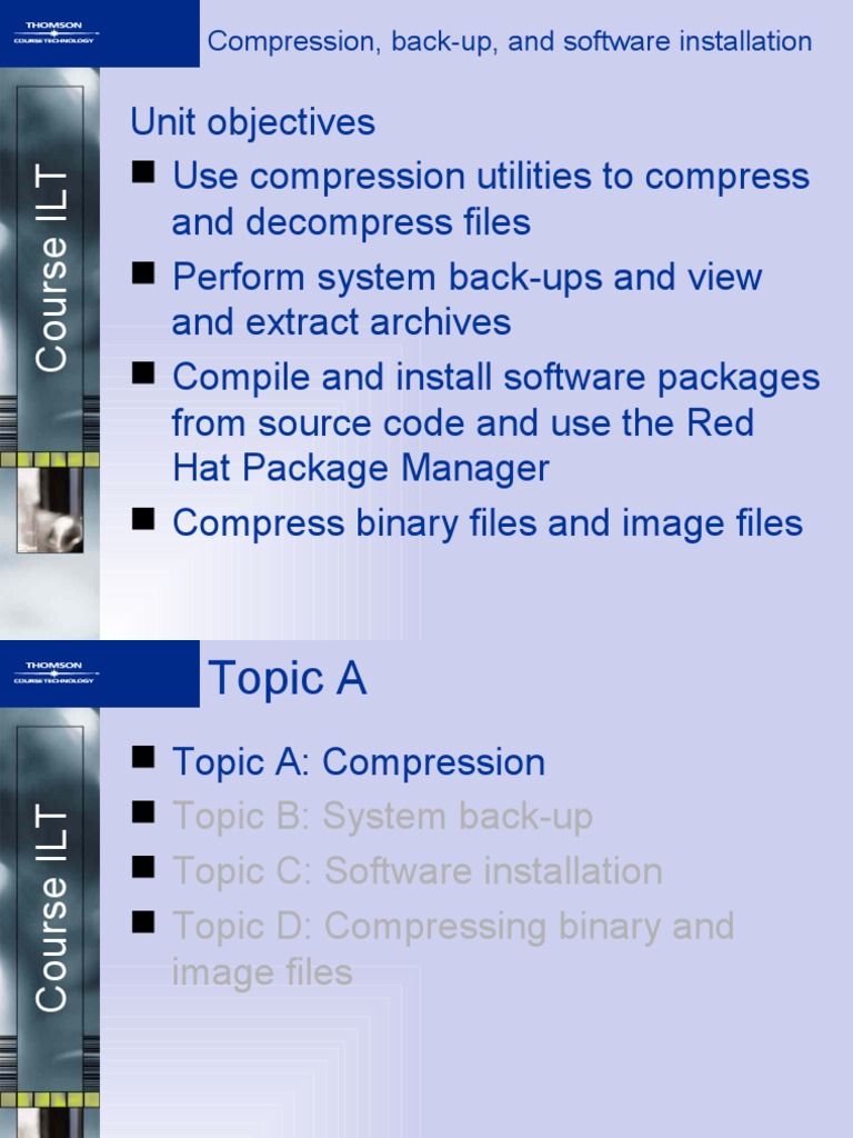 Linux+ Unit 14 | PDF | Data Compression | Utility Software