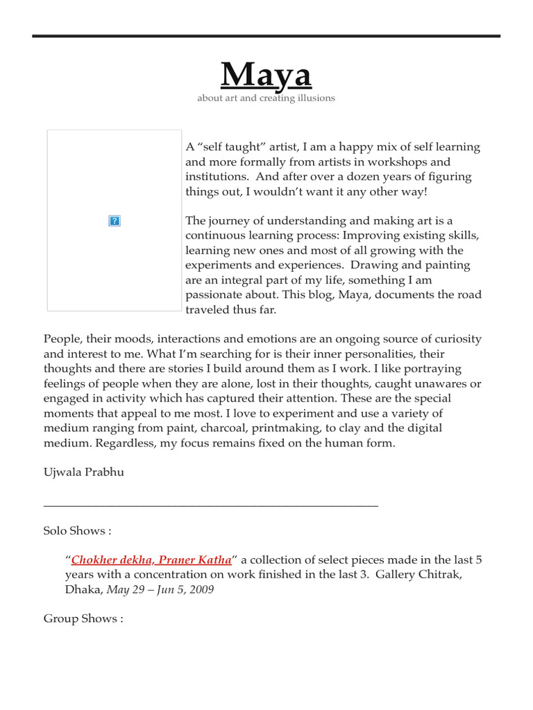 Maya - About Art and Creating Illusions | PDF