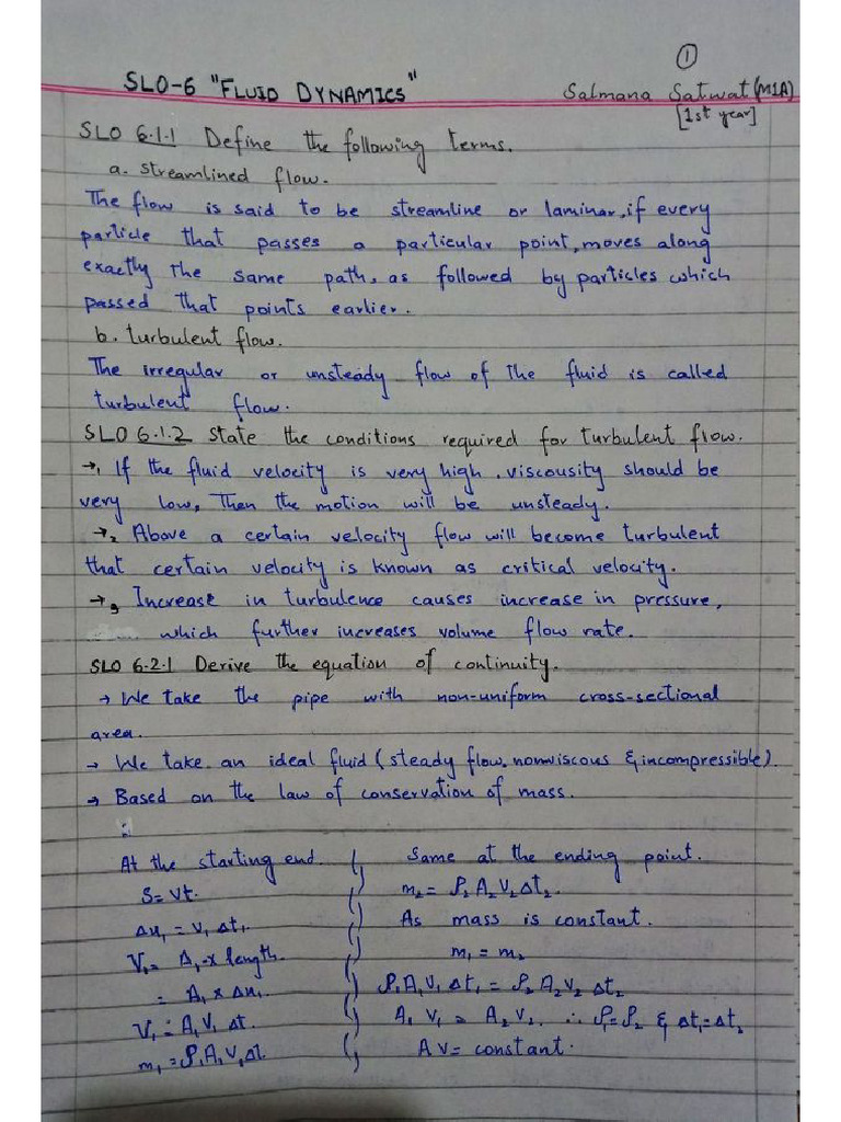 Satwat Phy SLO 6 | PDF