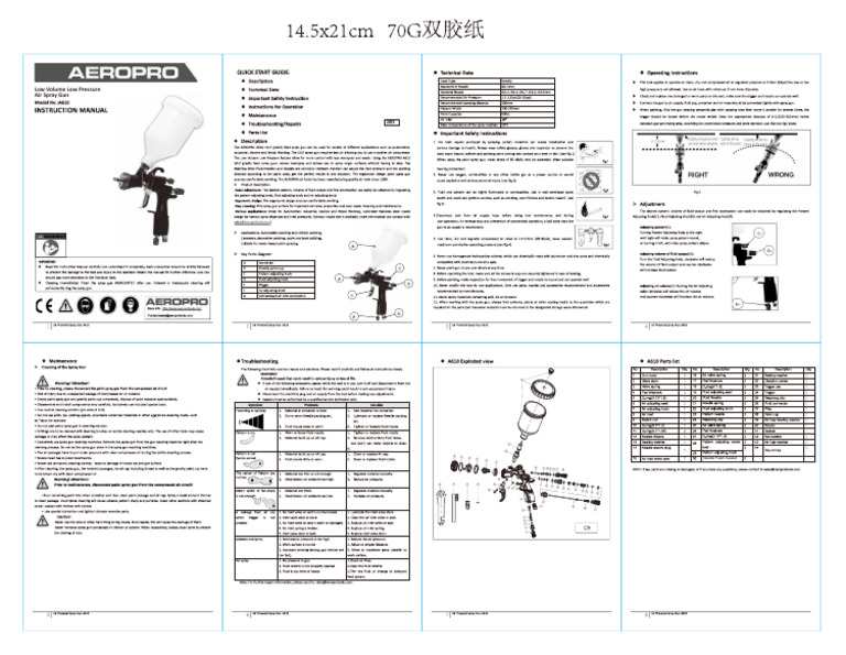 AEROPRO A610 Instruction | PDF