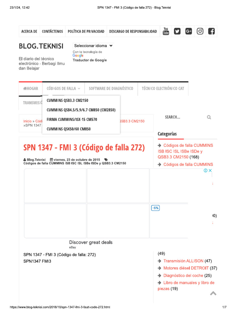 Codigo SPN 1347 PRF-069 | PDF