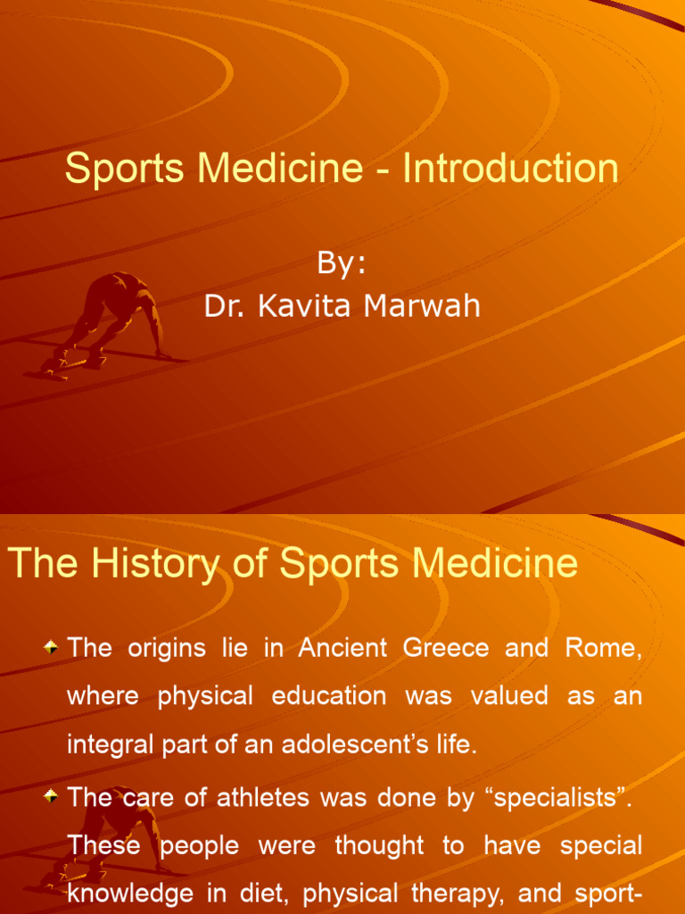 Sports Medicine: A Comprehensive Guide | PDF | Medicine | Physical Therapy
