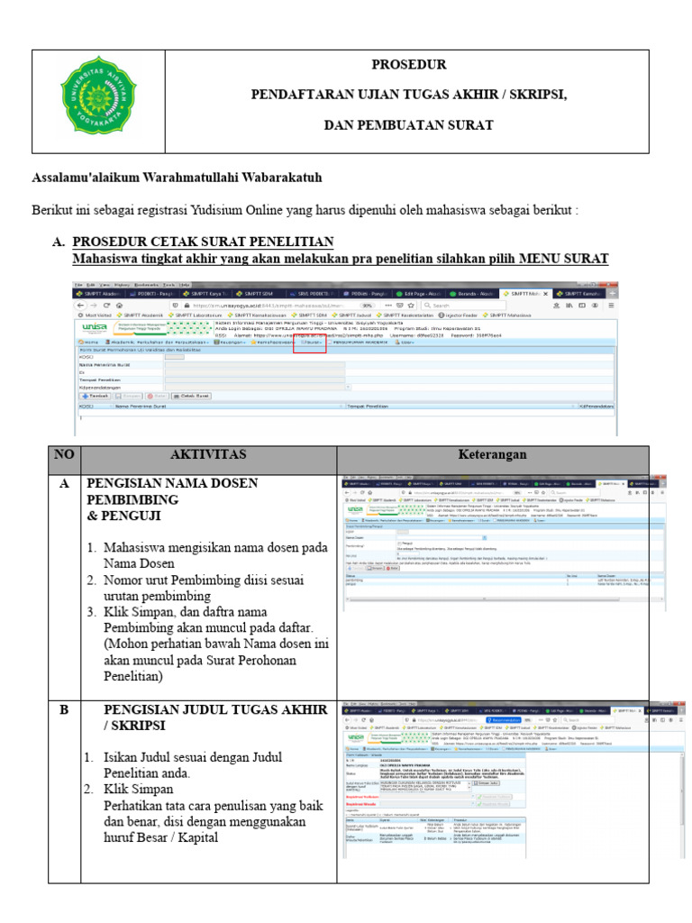PROSEDUR Pembuatan Surat STUPEN Tugas Akhir | PDF | Karier & Perkembangan